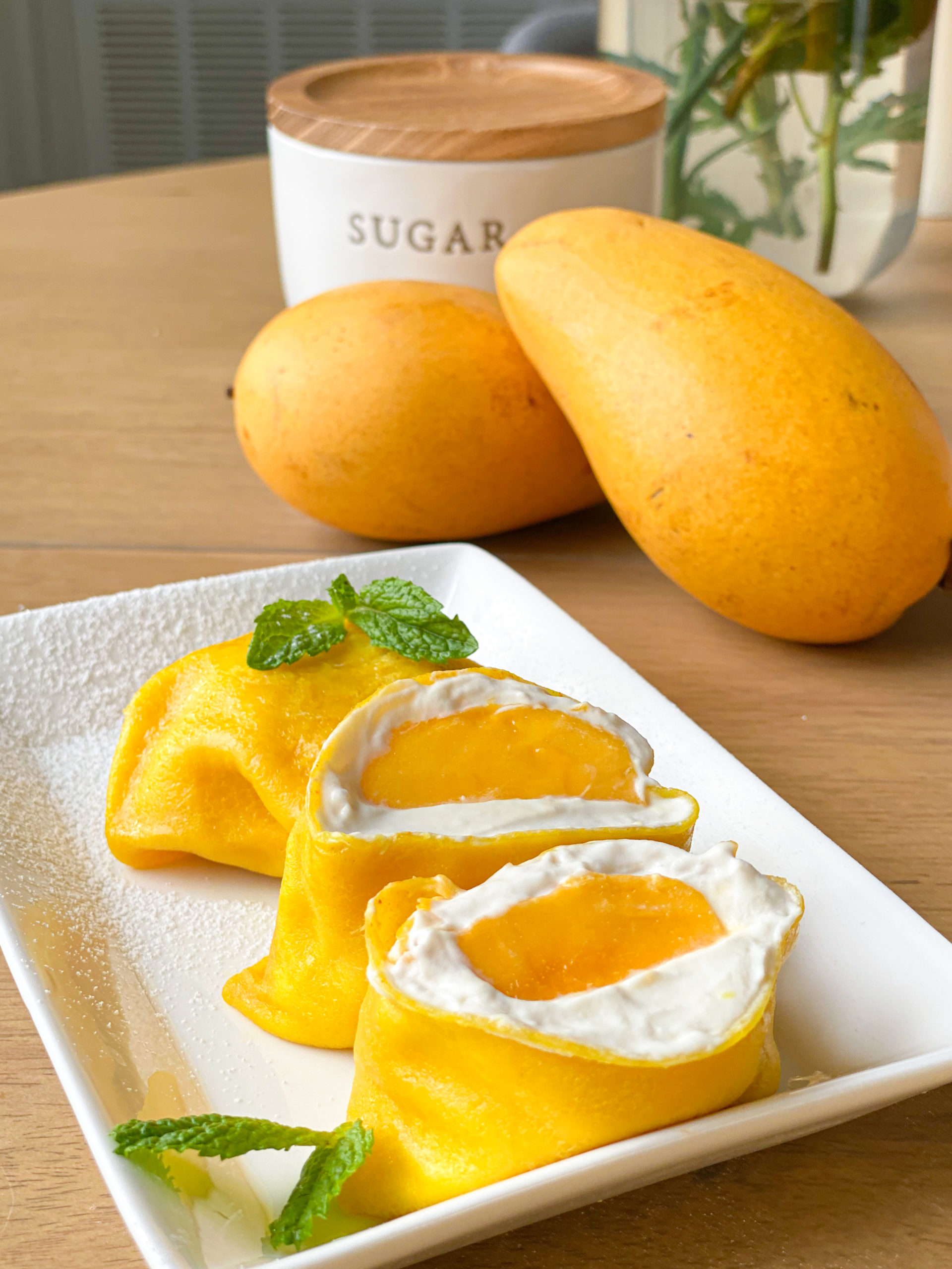 Mango Pancake - Hong Kong Style - Cook With Dana