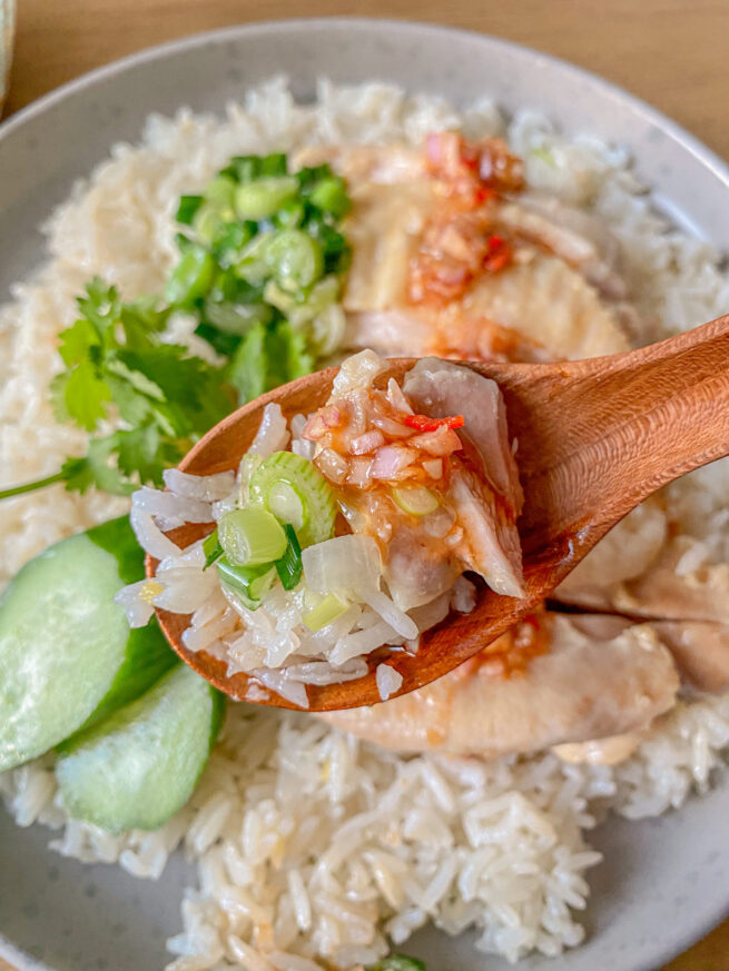 One Pot Chicken Rice - Hainanese Chicken Rice - Cook With Dana