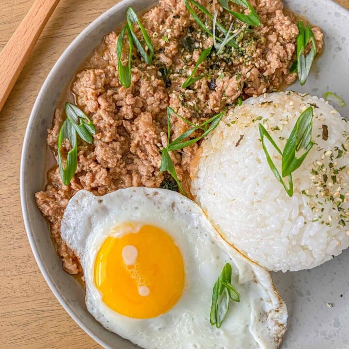 Braised Minced Pork Over Rice 肉燥饭 - Cook With Dana