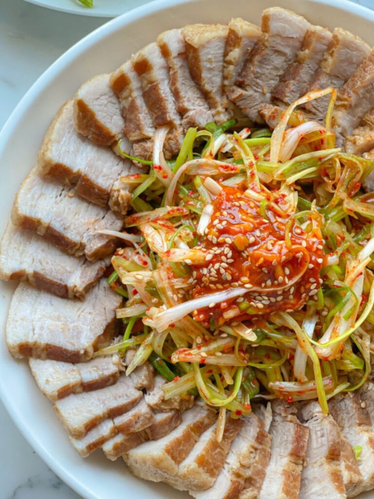 Korean Boiled Pork Belly (Bossam) - Cook With Dana