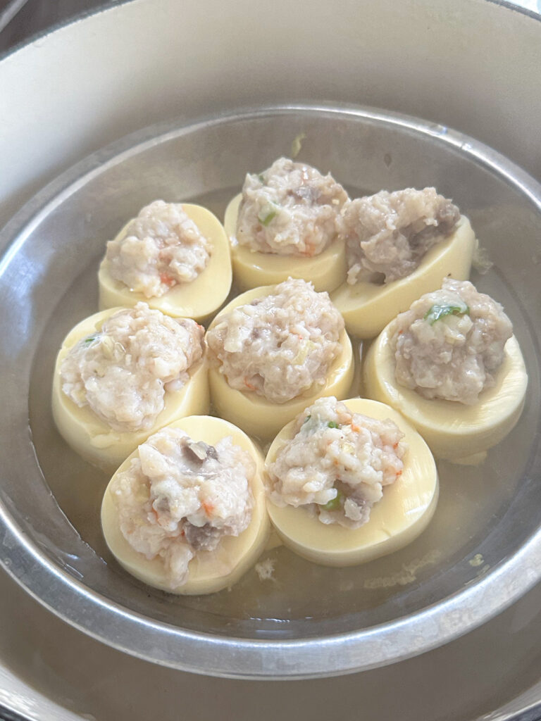 Chinese Stuffed Tofu - Hakka Style - Cook With Dana