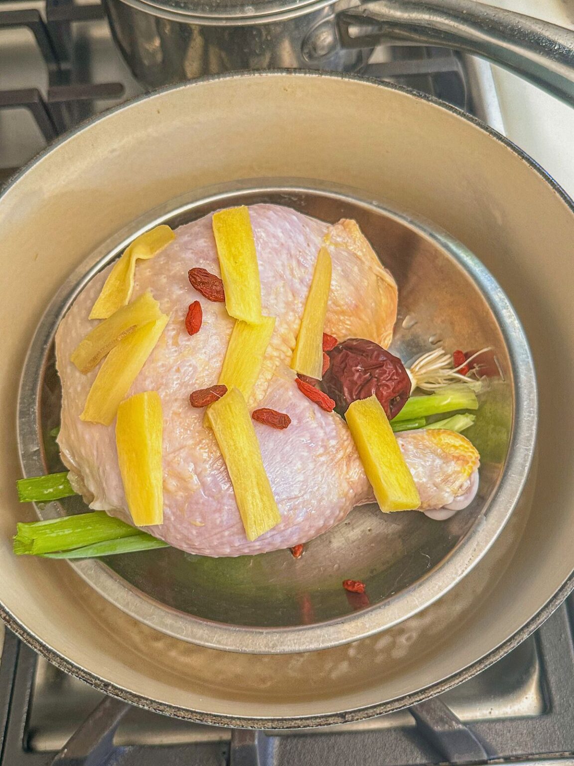 Chinese Steamed Chicken With Ginger Scallion Sauce - Cook With Dana